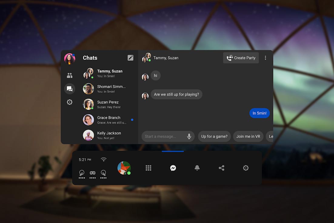 Oculus Quest、VRで「Messenger」利用可能に - Impress Watch