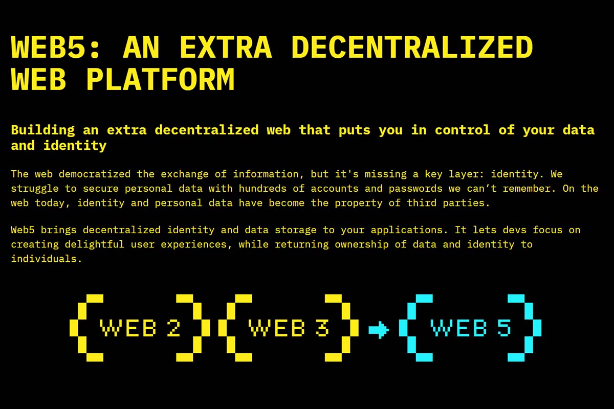 Web5発表。「Web3は安らかに眠れ」 - Impress Watch