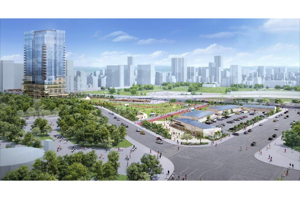 大阪・難波宮跡公園、NTT西日本本社跡地と一体的に整備 - Impress Watch