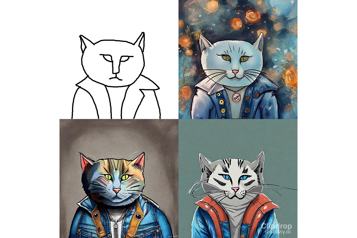 ラフスケッチからイラストを生成「Stable Doodle」 - Impress Watch