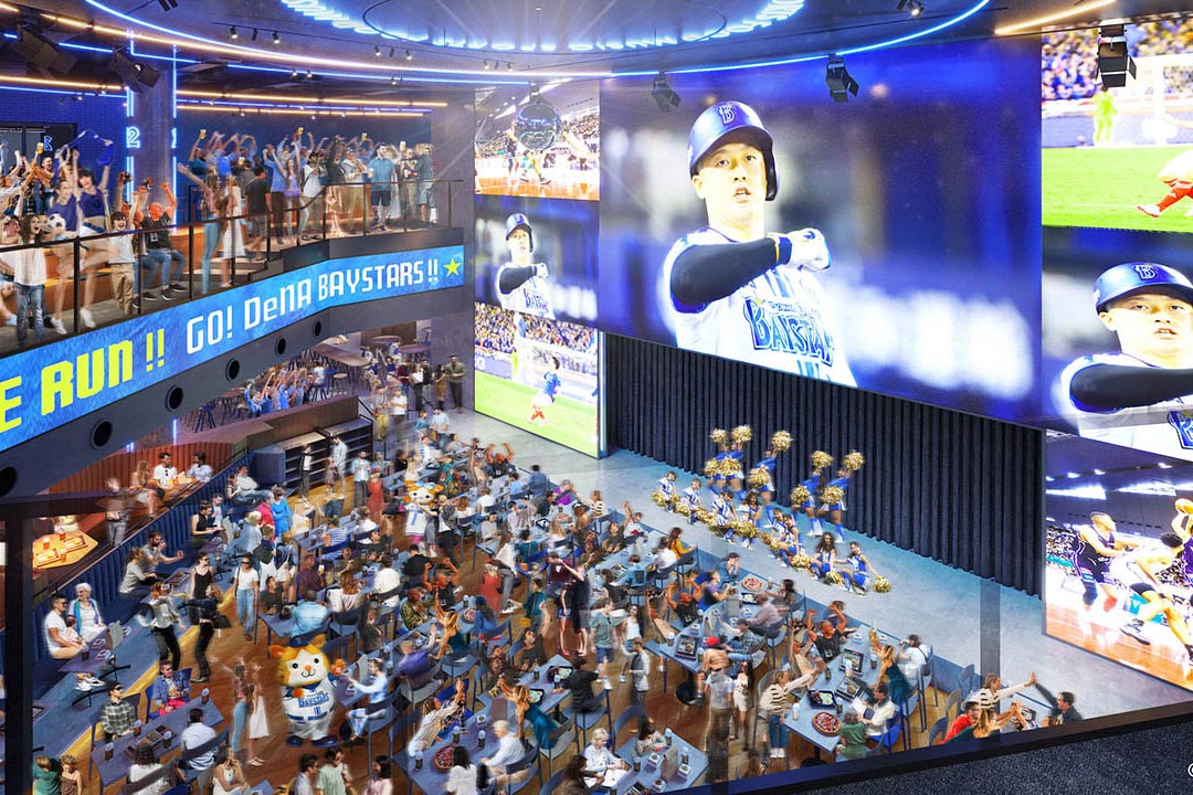 DeNA、JR関内駅前に18m大型LEDビジョンのライブビューアリーナ - Impress Watch