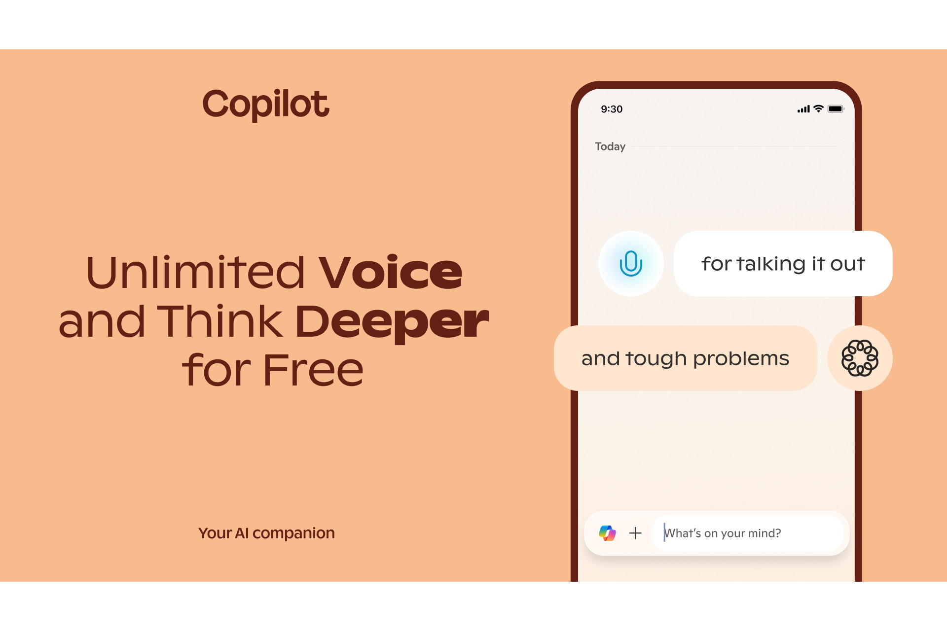 Microsoft、Copilotの音声機能とThink Deeperを無料・無制限に – Impress Watch - BizAIdea